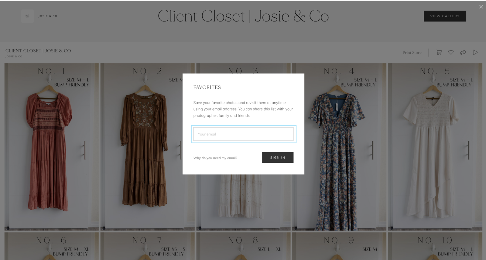 How to Create Favorite Lists in Your Gallery - Showit Blog